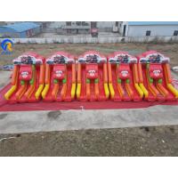 China Adult Bouncy Double Slide Inflatable Water Slide Pool Cars for Outdoor Entertainment for sale