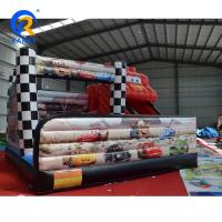 China 5*5m Red Racing Car Combo Castle Slide Inflatable Bouncy Bouncer Combo and Efficiency for sale