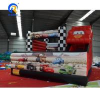 China 5*5m Red Racing Car Combo Castle Slide Inflatable Bouncy Bouncer Combo and Efficiency for sale