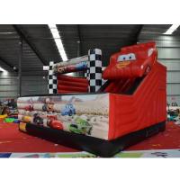 China 5*5m Red Racing Car Combo Castle Slide Inflatable Bouncy Bouncer Combo and Efficiency for sale