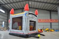 China Inflatable Dry Slide Pool Combo with Dual Lane Slide and 3D Racing Theme OEM Accepted for sale