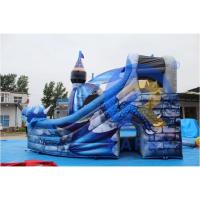 China Accessories Repair Kits Included in Trend 3D Blue Dragon Inflatable Castle with Slide for sale