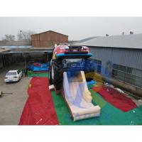 China Commercial Red Off-Road Vehicle Inflatable Castle Jumping Combo for Kids and Adults for sale