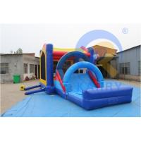 China PORTABLE PVC Basketball Amusement Park Jumping Bouncy Castle with Slide 14 Years up for sale