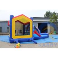 China PORTABLE PVC Basketball Amusement Park Jumping Bouncy Castle with Slide 14 Years up for sale