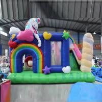China Unisex PVC Inflatable Bouncing Combo with Slide and Unicorn Castle Inflatable Bounce for sale