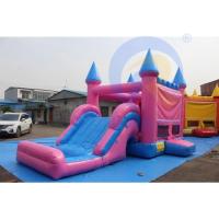China Karry Yellow PVC Inflatable Bouncer with Slide Commercial Combo Jumping Castle for sale