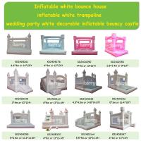 China Kids Outdoor Playground Inflatable Bouncer White Inflatable Castle for Wedding Party for sale
