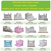 China Kids Outdoor Playground Inflatable Bouncer White Inflatable Castle for Wedding Party for sale