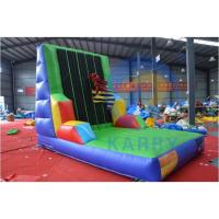 China Commercial Adults PVC Inflatable Sticky Climbing Wall for Interactive Sports Games for sale