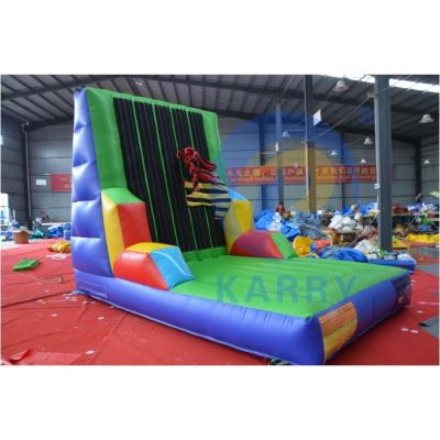 China Commercial Adults PVC Inflatable Sticky Climbing Wall for Interactive Sports Games for sale