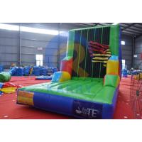 China Commercial Adults PVC Inflatable Sticky Climbing Wall for Interactive Sports Games for sale