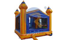 China Small Bounce House Inflatable Castle Slide with Blower and Jumping Bouncy Inflatables for sale