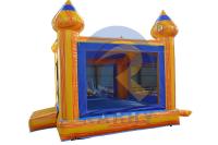China Small Bounce House Inflatable Castle Slide with Blower and Jumping Bouncy Inflatables for sale