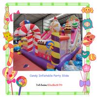 China Express Shipping Sweet Candy Sugar Shack Inflatable Bounce House for Kids Playground for sale