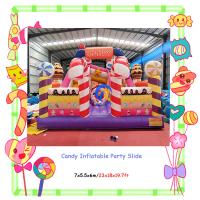 China Express Shipping Sweet Candy Sugar Shack Inflatable Bounce House for Kids Playground for sale