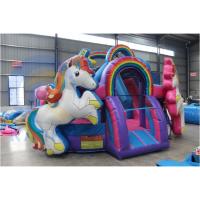China Standards CE Double Unicorn Inflatable Castle Bounce House for Kids Outdoor Playground for sale