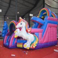 China Standards CE Double Unicorn Inflatable Castle Bounce House for Kids Outdoor Playground for sale