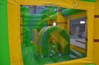 China Portable Inflatable Bounce House With Slide Air Jumping Castles Waterslide Small Bouncer for sale