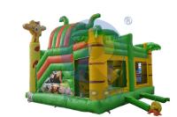 China Portable Inflatable Bounce House With Slide Air Jumping Castles Waterslide Small Bouncer for sale