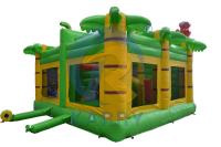China Portable Inflatable Bounce House With Slide Air Jumping Castles Waterslide Small Bouncer for sale