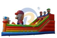 China EN71/CE Certified Inflatable Mario Theme Park Bouncer House Slide for Kids and Adults for sale