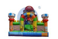 China EN71/CE Certified Inflatable Mario Theme Park Bouncer House Slide for Kids and Adults for sale