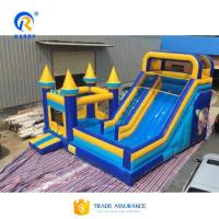 China Custom Party Set Castle Inflatable Moon Bounce House Water Slide Combo Unisex Gender for sale