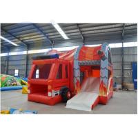 China CE EN14960 Certified Fire Station Inflatable Castle Slide Combination for 14 Years up for sale