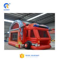 China CE EN14960 Certified Fire Station Inflatable Castle Slide Combination for 14 Years up for sale