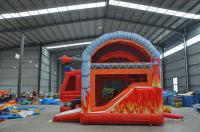 China CE EN14960 Certified Fire Station Inflatable Castle Slide Combination for 14 Years up for sale