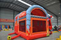 China CE EN14960 Certified Fire Station Inflatable Castle Slide Combination for 14 Years up for sale