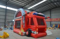 China CE EN14960 Certified Fire Station Inflatable Castle Slide Combination for 14 Years up for sale