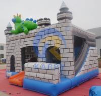 China Dino Commercial Bouncy Inflatable Castle with Slide and Accessories Repair Kits for sale