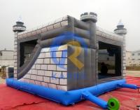 China Dino Commercial Bouncy Inflatable Castle with Slide and Accessories Repair Kits for sale