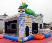 China Dino Commercial Bouncy Inflatable Castle with Slide and Accessories Repair Kits for sale