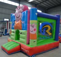 China Unisex PVC Cartoon Pink Piggy Mini Inflatable Castle for Indoor and Outdoor Commercial for sale