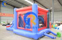 China EN71/EN14960/CE Certified Spiderman Inflatable Bounce House with Water Slide and Pool for sale