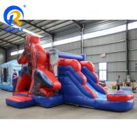 China Customizable Outdoor and Indoor Kids' Spiderman Inflatable Bounce House with Slide for sale
