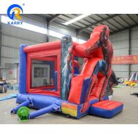 China Customizable Outdoor and Indoor Kids' Spiderman Inflatable Bounce House with Slide for sale
