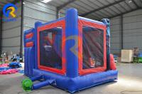 China Commercial Inflatable Spiderman Bounce House with Slide EN14960 Certified PVC Material for sale