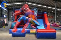 China Commercial Inflatable Spiderman Bounce House with Slide EN14960 Certified PVC Material for sale