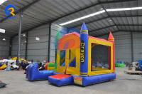 China Outdoor Playground Fun Colorful Inflatable Castle and Bounce House Combo with Slide for sale