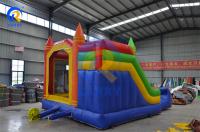 China Outdoor Playground Fun Colorful Inflatable Castle and Bounce House Combo with Slide for sale