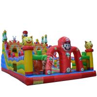 China Customized Color Commercial Grade Outdoor Inflatable Mario Theme Bouncer Slide Combo for sale