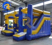 China PORTABLE Outdoor Commercial Bouncy Inflatable Slide Bounce House with Client's Logo for sale