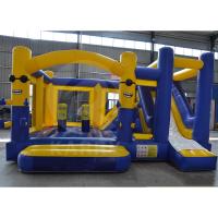 China PORTABLE Outdoor Commercial Bouncy Inflatable Slide Bounce House with Client's Logo for sale