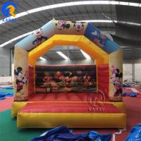 China Mini PVC Inflatable Home Bouncy Castle with Children's Favorite Cartoon Characters for sale