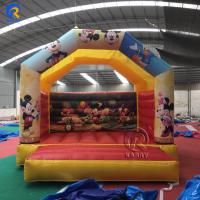 China Mini PVC Inflatable Home Bouncy Castle with Children's Favorite Cartoon Characters for sale