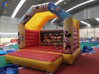 China Mini PVC Inflatable Home Bouncy Castle with Children's Favorite Cartoon Characters for sale
